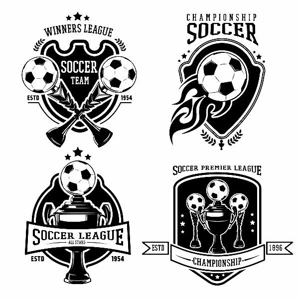 Наклейки стикеры Эмблемы футбола