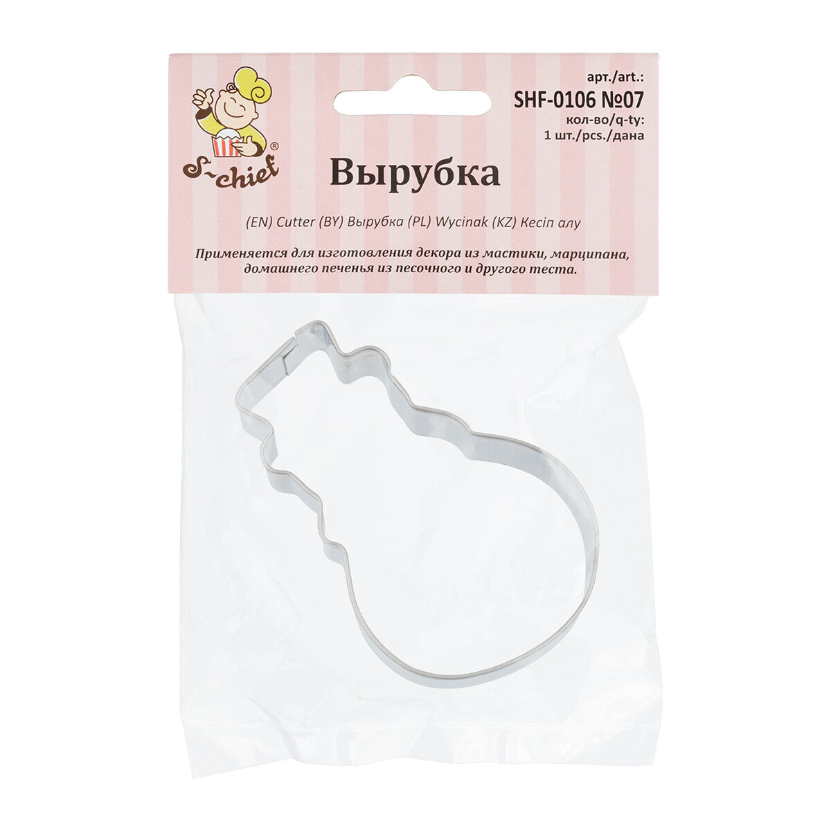 S-CHIEF SHF-0106 Вырубка металл №07 Снеговик 1 шт декоративная заготовка для творчества