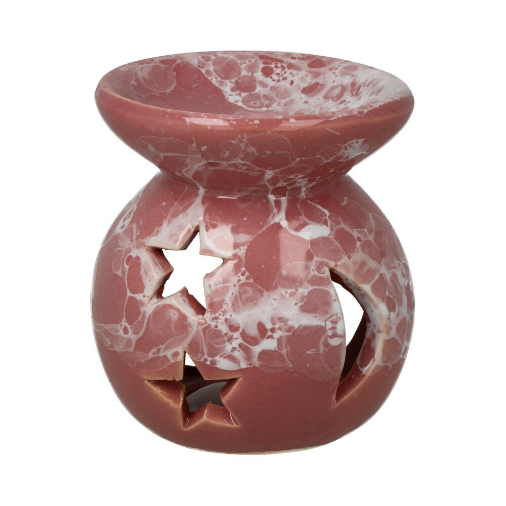 Giftman Аромалампа Мраморное небо 8 см розовая для ароматерапии дома и уюта