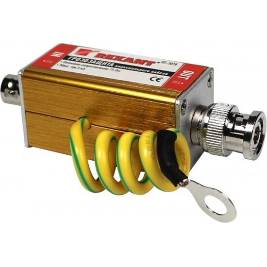 Грозозащита коаксиального кабеля Rexant разъем BNC, 05-3078