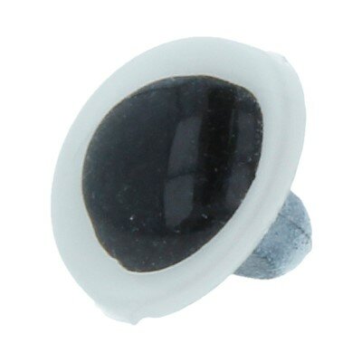 HobbyBe CRP-10-5 Глаза кристальные пришивные белые 10.5 мм для игрушек текстиля