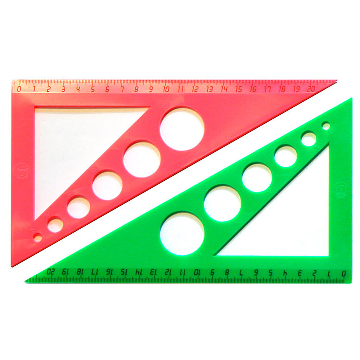 Silwerhof 1778787 Треугольник геометрический дл.21 см 30×60 мм ассорти 21 см для школы