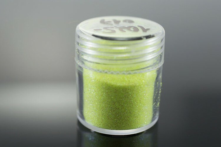 Глиттер в баночке, цвет зеленый яркий, 1025-017, 1уп (около 5г)