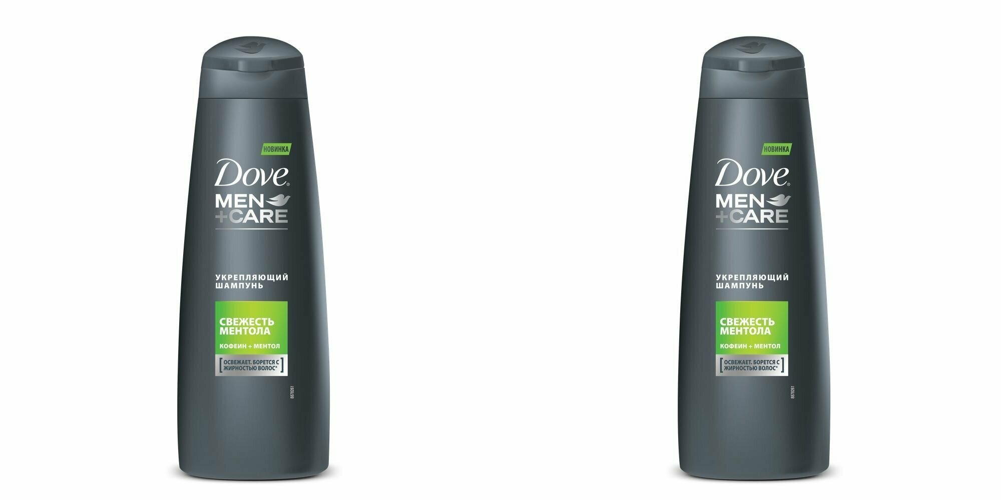 Шампунь для волос, Dоve, свежесть ментола, Мen + care, 250 мл, 2 уп