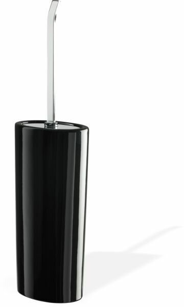 Stil Haus Aria, наcтенный черный керамический ёрш, цвет хром