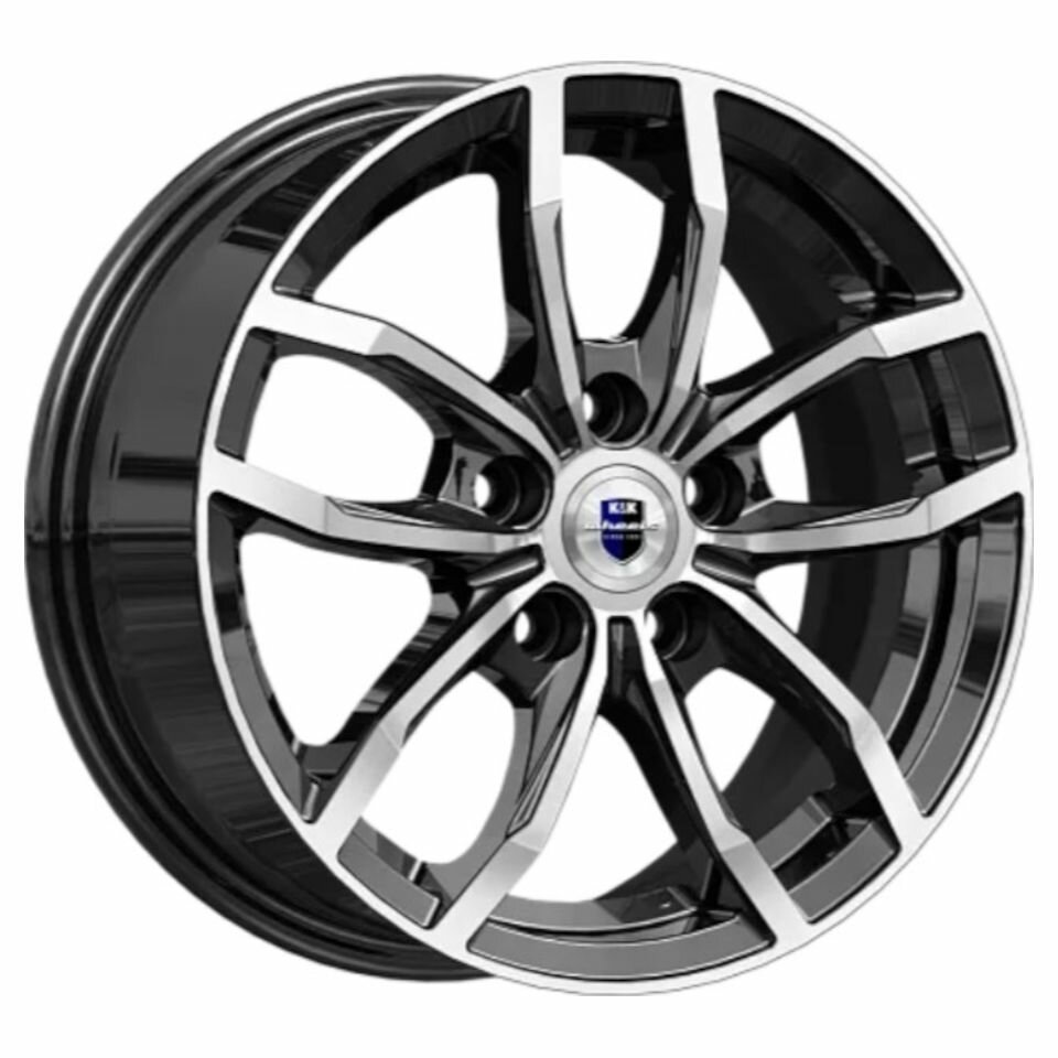 Диск литой КиК Фрост (КС1048) 6,5\R15 5*112 ET43 d57,1 Алмаз черный [80350] <С> легкосплавный