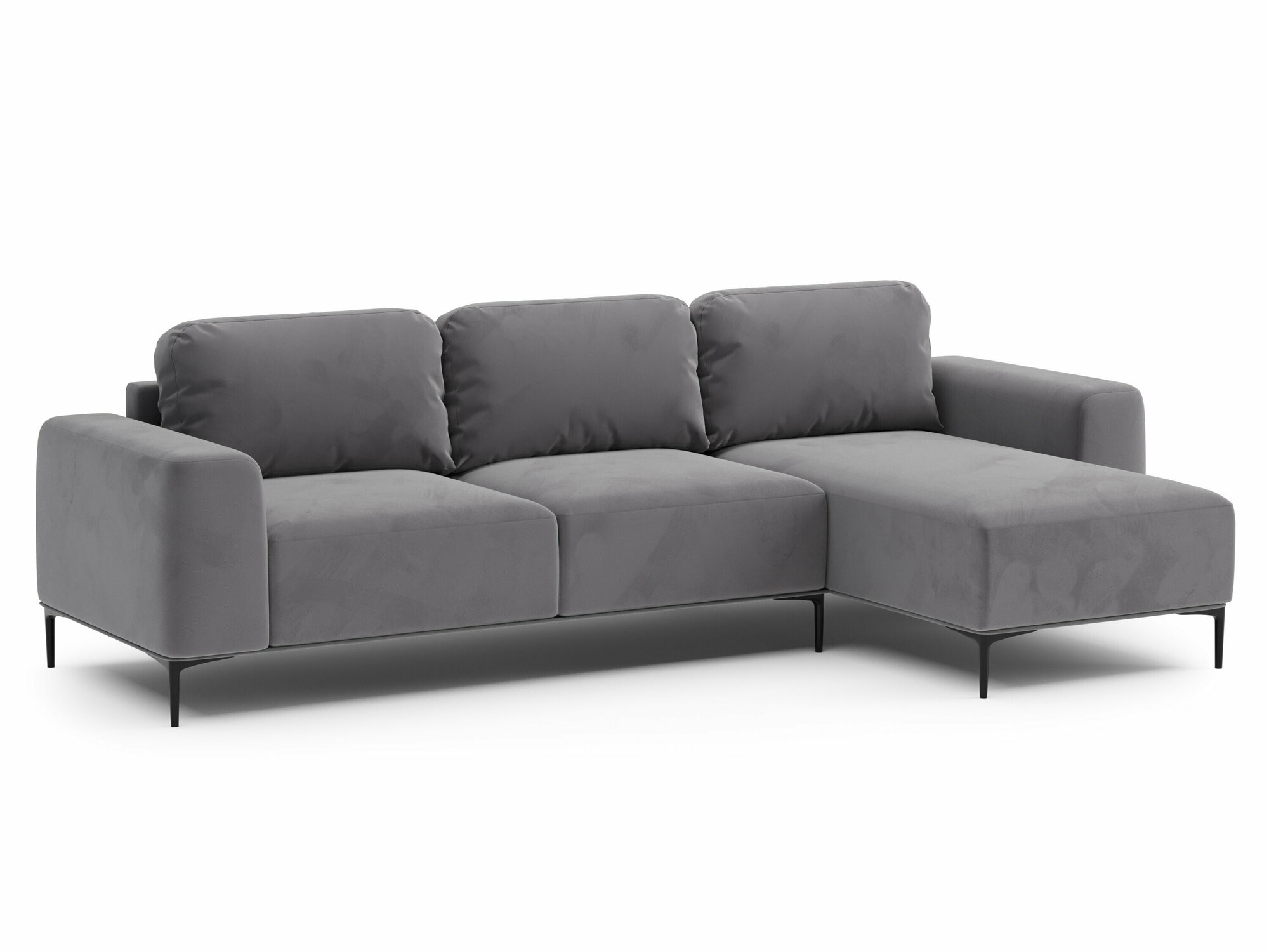 Угловой диван-кровать Уют Мебель "Угол Харисон", механизм пантограф, с ящиком д/белья, велюр, стиль лофт.