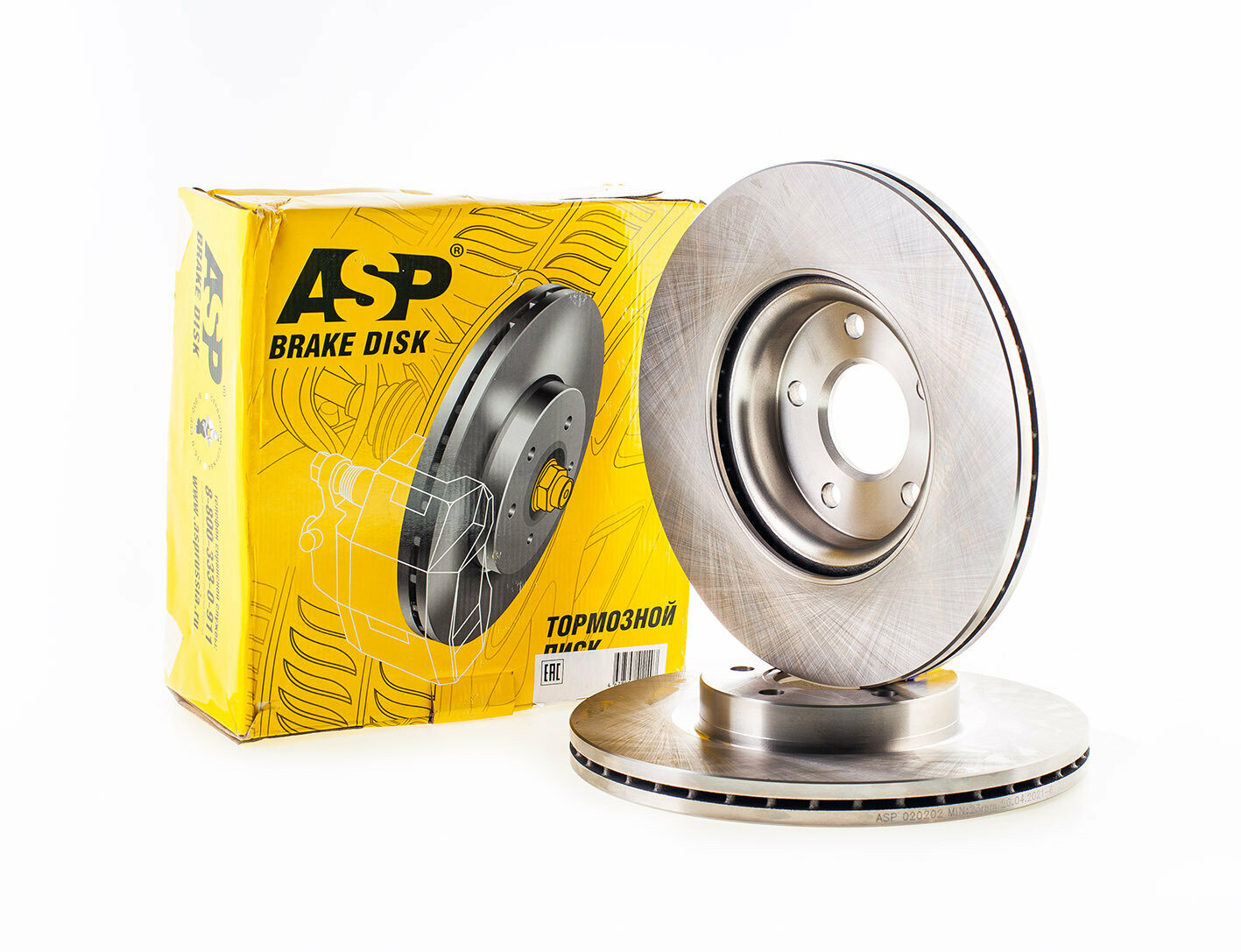 Тормозные диски ASP DF106102, передние, для FORD MONDEO/GALAXY/S-MAX/KUGA, D 300 мм, 2 шт.