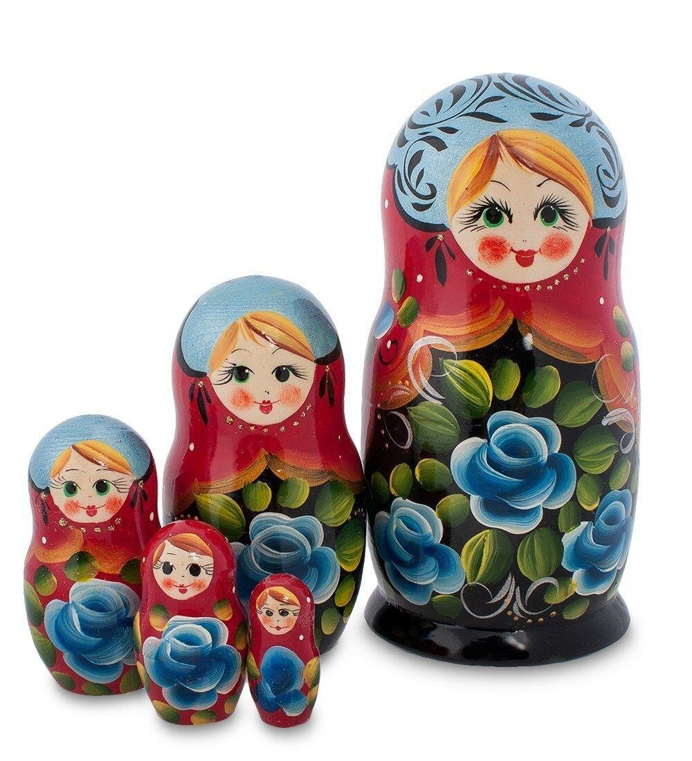 Матрешка 5м "Аксинья" A2073685 Народные промыслы, Дерево липа, краски, лак