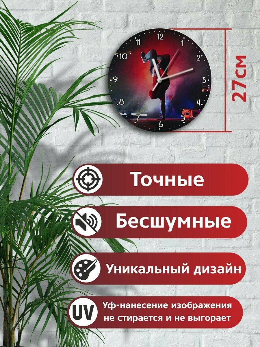 Настенные часы УФ с рисунком музыка - 2016 — фото 1