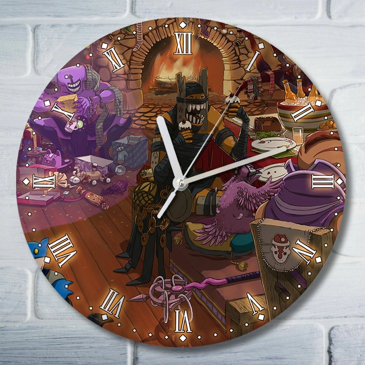 Настенные часы УФ игры дота 2, dota 2, новый год, рождество - 7020