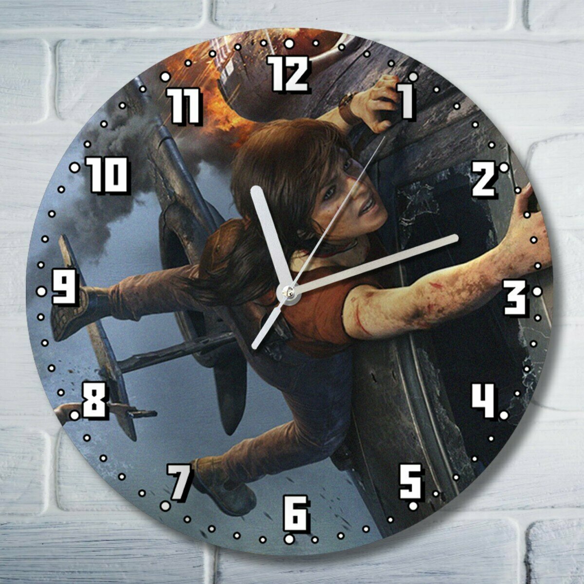 Настенные часы УФ с рисунком Игры Uncharted Утраченное Наследие - 2388