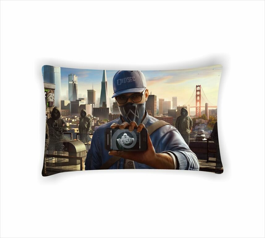 Подушка Watch Dogs, Сторожевые псы №7, С двух сторон