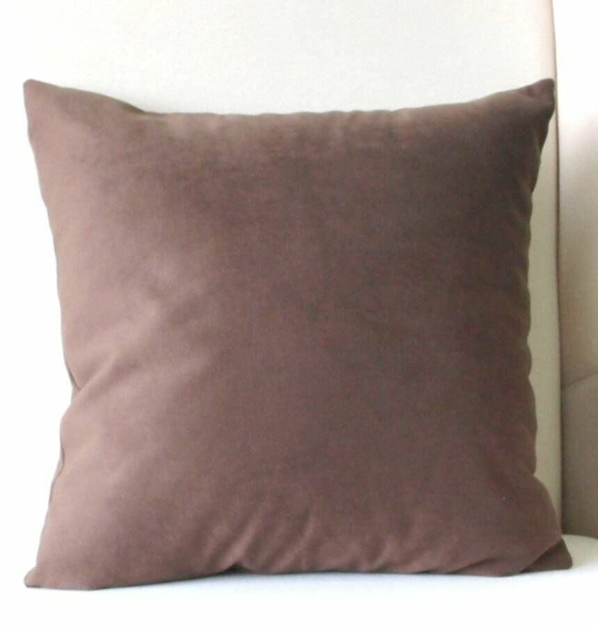Подушка декоративная Шоколад 30х30 велюр