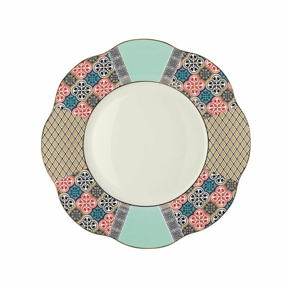 Тарелка LE COQ Anemone, 26,5 см, костяной фарфор, разноцветная (LANE030EU003265)