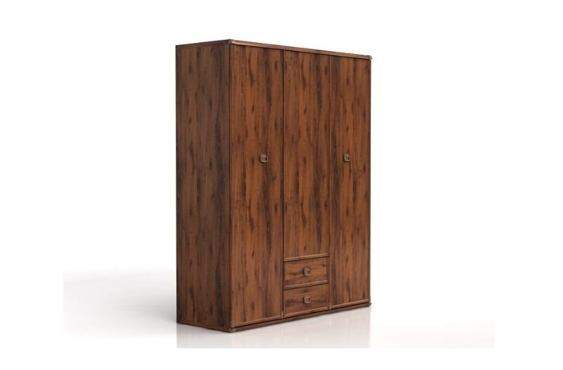 Шкаф платяной БРВ-Мебель Индиана JSZF 3D2S дуб саттер ш. 150 см, в. 195,5 см, гл. 57 см