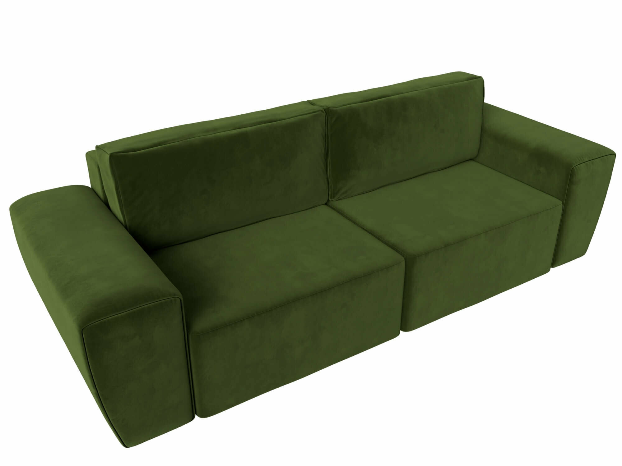 Artum Прямой диван Беккер вельвет зеленый
