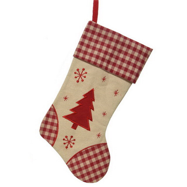Новогодний носок Эльфа Анариона 45 см с елочкой, Kaemingk, 521178-3