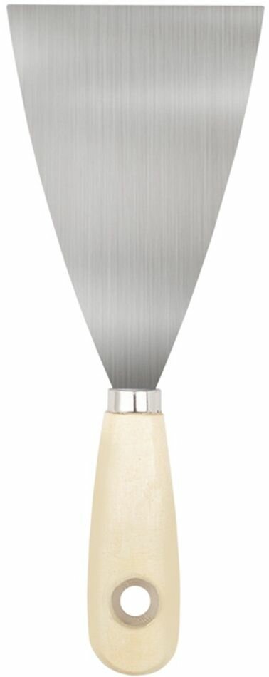 Бибер 35107 шпатель с деревянной ручкой 75мм