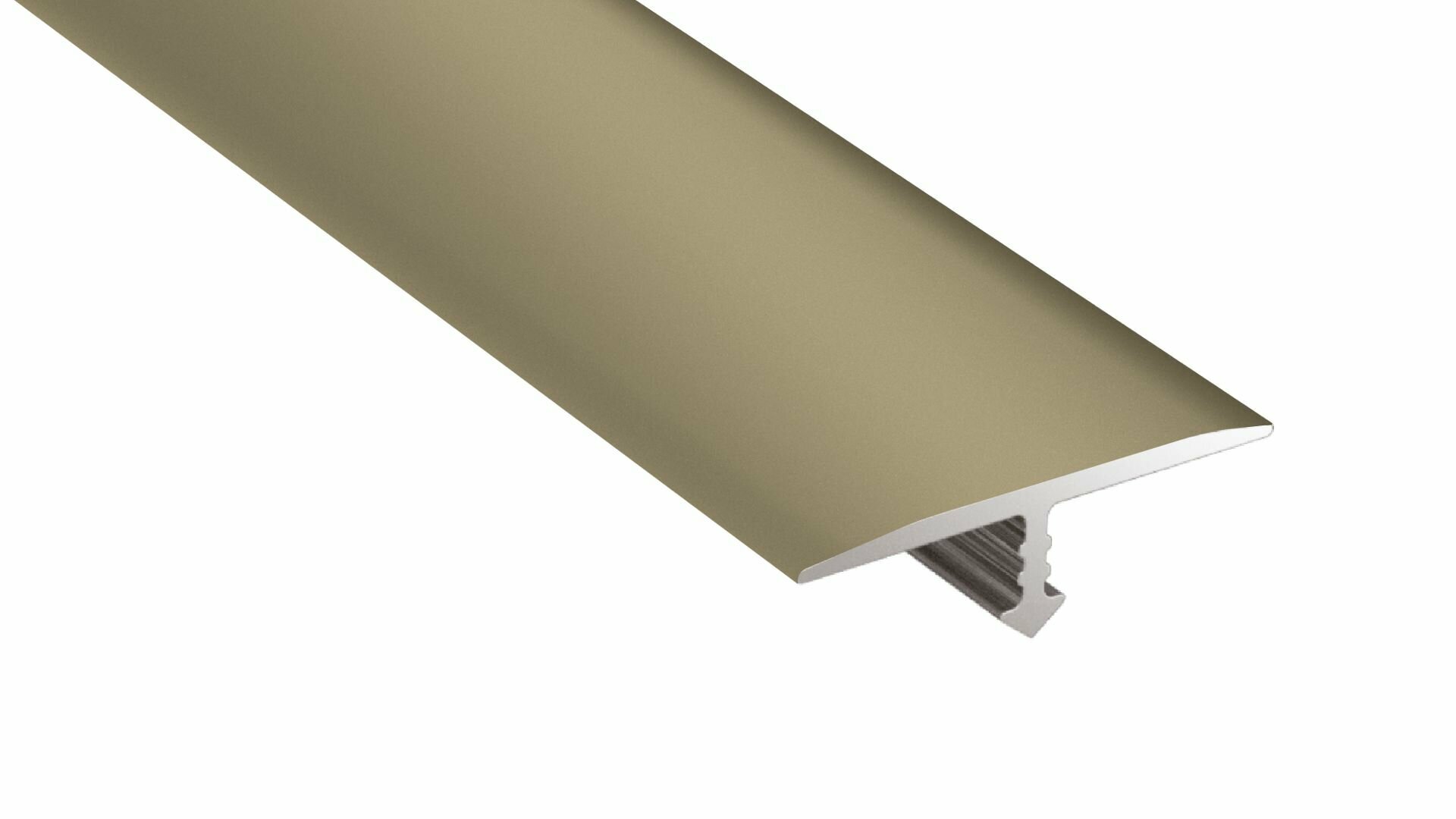 Т-образный профиль из анодированного алюминия 18 мм розовый глянцевый, длина 2,7 м