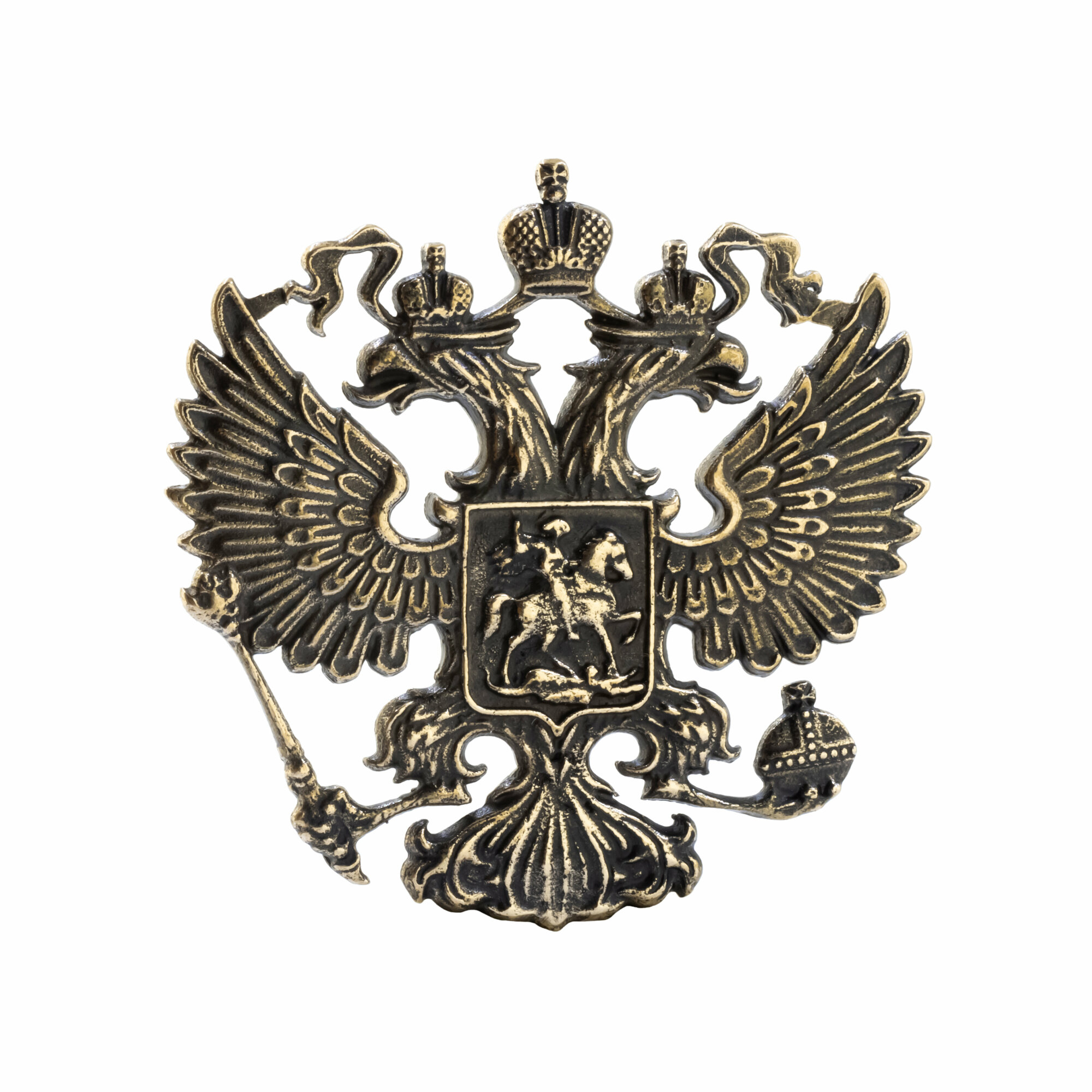 Накладка Герб РФ 60*60мм (ВхШхД 0см./6см./6см.)