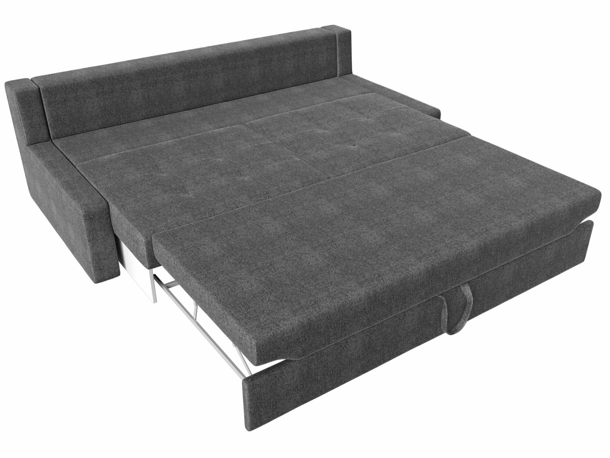 Artum Прямой диван Мартин рогожка серый подушки бежевый