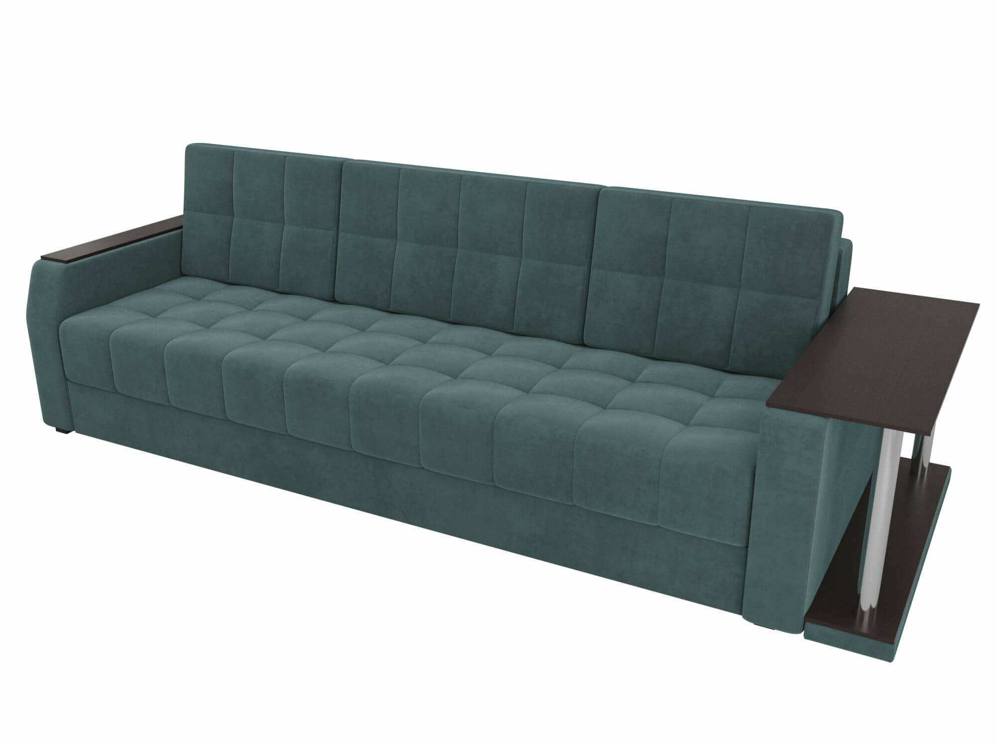 Artum Прямой диван Атлант правый велюр бирюза