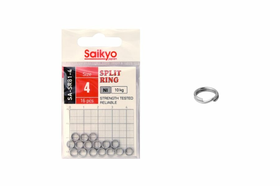 Заводное кольцо Saikyo SA-SR81-4 (1 упаковка по 16 штук)