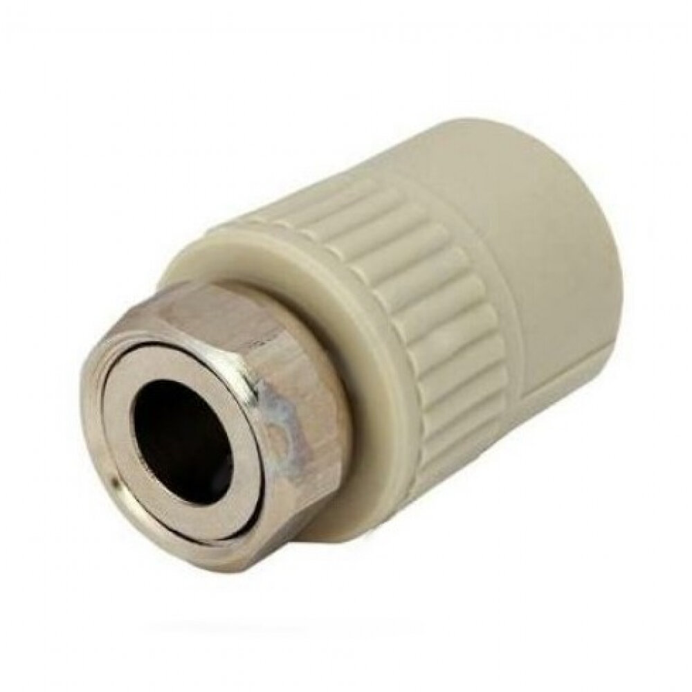 Муфта с накидной гайкой 25 х 1" (серый)