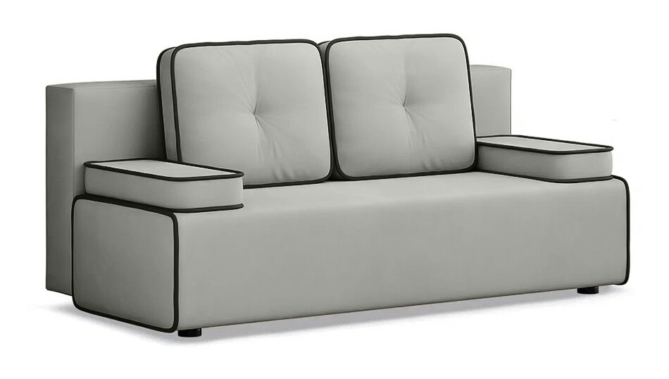 Диван раскладной Аура 8, механизм еврокнижка, в цвете бежевый (Velutto 16)