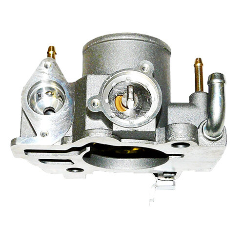 Патрубок дроссельной заслонки (дроссель) ВАЗ-2112 (стандарт, 46мм) голый (ДЗА)