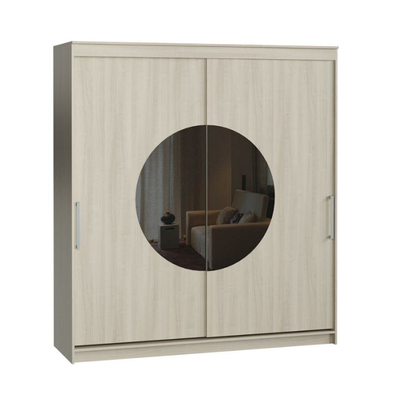 Шкаф-купе Амадеус-25 Ясень Шимо Светлый для одежды двухдверный 120*230*40