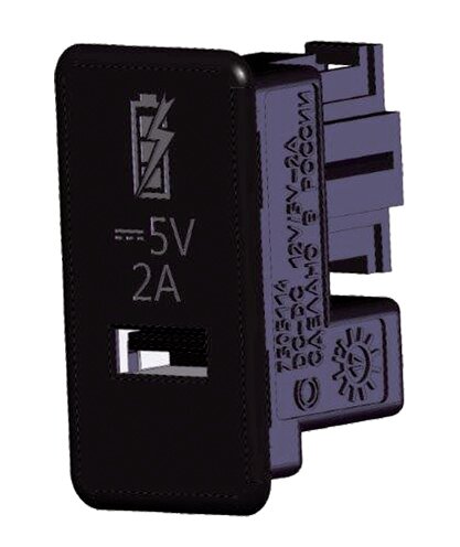 Зарядное устройство USB ВАЗ-2123 (5V, 2A) СОАТЭ 7505114.000
