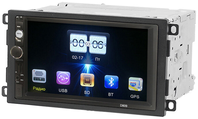Штатная магнитола Chevrolet Express 2, Avalanche, Blazer 2, Cavalier 3, Impala 8, Suburban, Tahoe, Tracker 2, TrailBlazer 2001-2009 OEM (D809-1-RP-11-