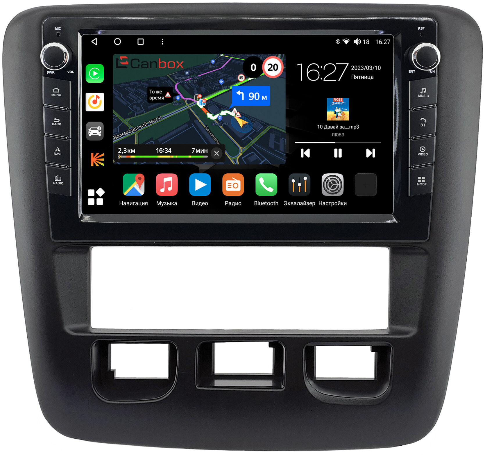 Штатная магнитола Canbox M-Line 7821-9-0173 Nissan Liberty 1998-2004 Android 10 (4G-SIM, 2/32, DSP, IPS) С крутилками