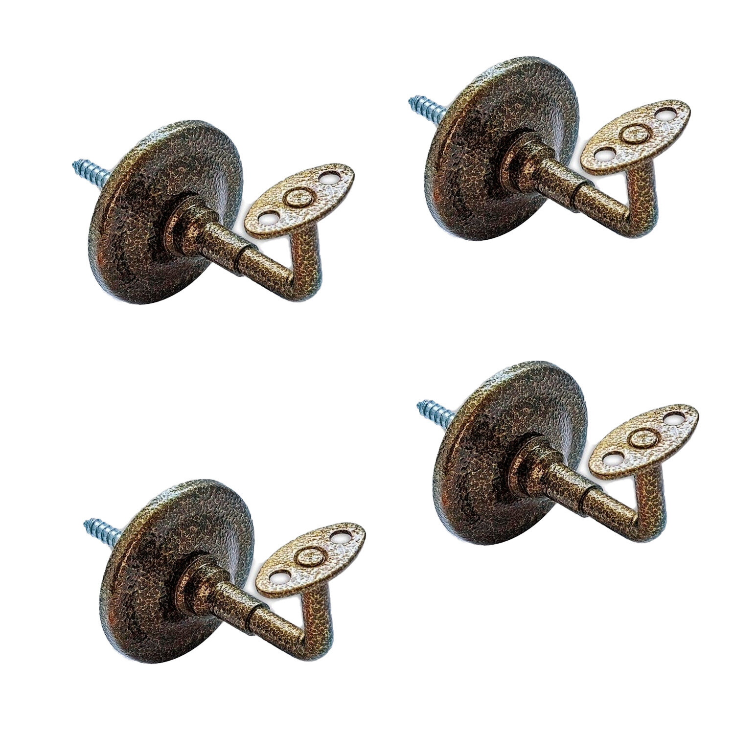 Опора для перил декоративная ноэз ОП-75-3-SL старая бронза (комплект 4 штуки)