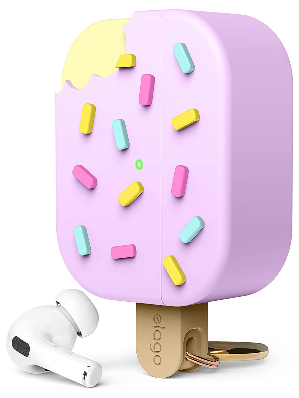 Elago для AirPods Pro чехол Unique Ice Cream Hang case Lavender