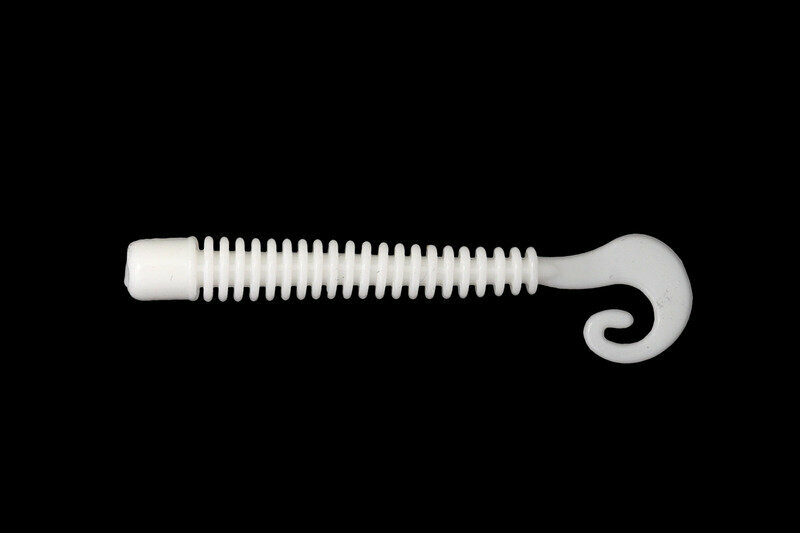Мягкая приманка LureMax CHEEKY WORM 2,5'/6 см, LSCW25-10-015 White (10 шт.)