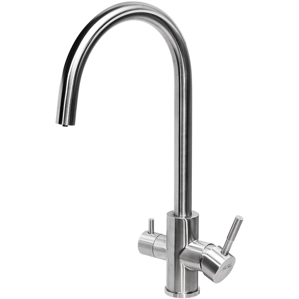 Смеситель для кухни ПСМ-Профсан (Profan) Steel PSM-300-11с подключением фильтр тип см-моцба нержавеющая сталь