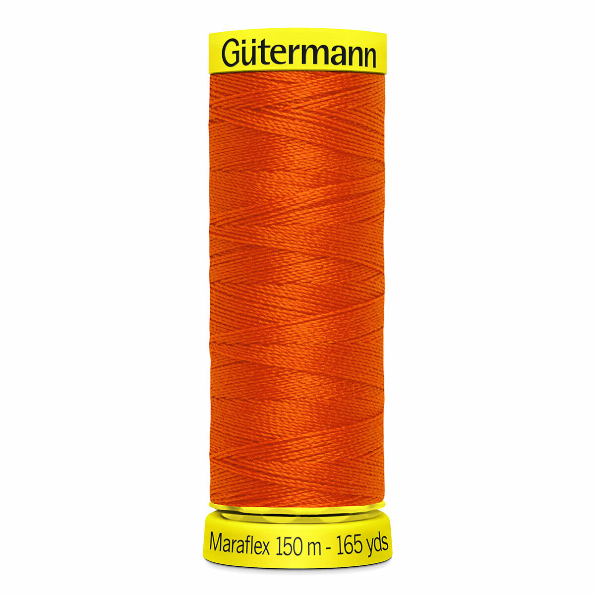 Нитки швейные Gutermann Maraflex 120 для эластичных, трикотажных материалов, 150 м, 100% ПБТ, 5 шт (351 оранжевый)