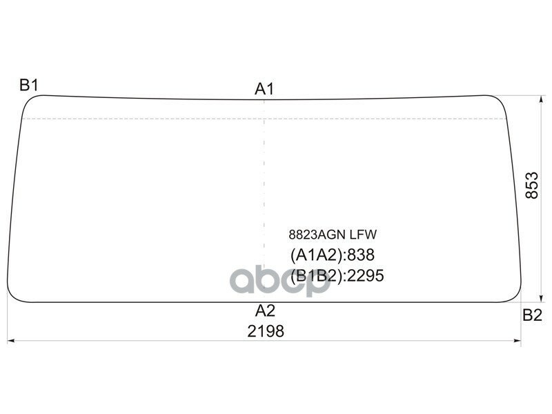 Стекло лобовое Howo A7 12- / Volvo FH 92-12 XYG арт. 8823AGN LFW