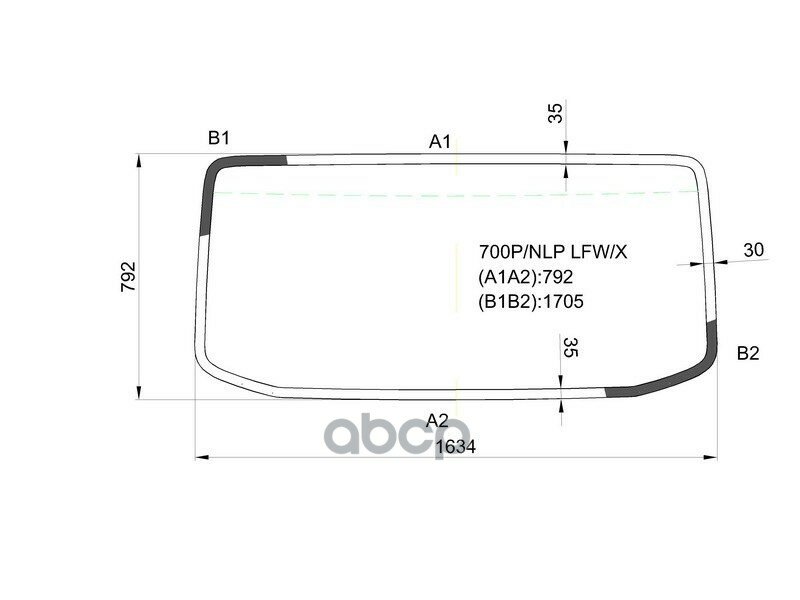 Стекло лобовое (Сборка Россия евро 4) Isuzu ELF NMR 12- / ELF NPRNQR 06-12 XYG арт. 700P/NLP LFW/X