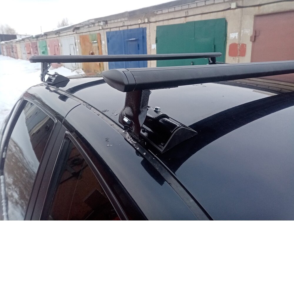 Багажник Муравей а/м Lada ВАЗ-2110, 2112, Приора, с чёрными дугами аэро крыло