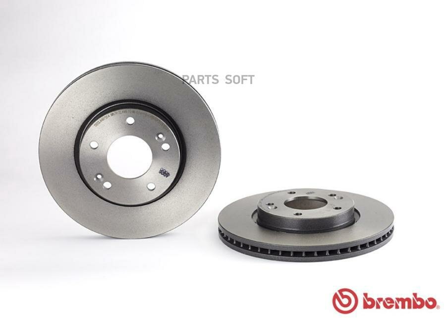 BREMBO 09.9574.11 Диск тормозной передн. с УФ покрытием HYUNDAI COUPE (GK) 01/01-12/12 / HYUNDAI SONATA V (NF) 12/04-1 ()