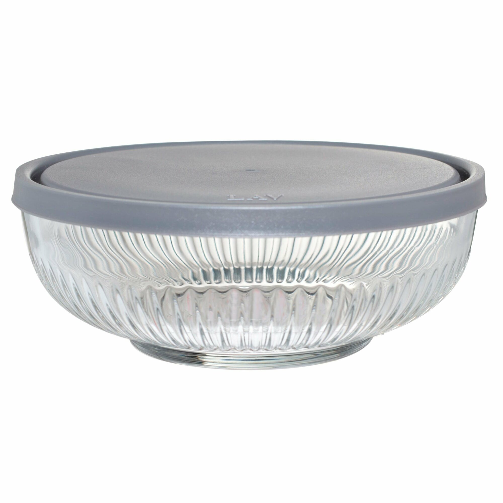 Салатник, 17х6 см, 1,2 л, с крышкой, стекло Р/пластик, Madeira