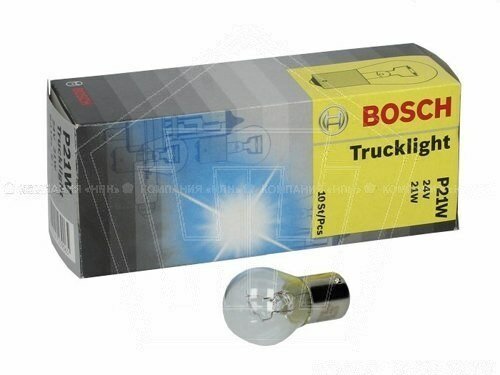 Лампа 24 v 21 w bosch trucklight (повторитель, стоп-сигнал, задн. ход) ва15s (1987302501)