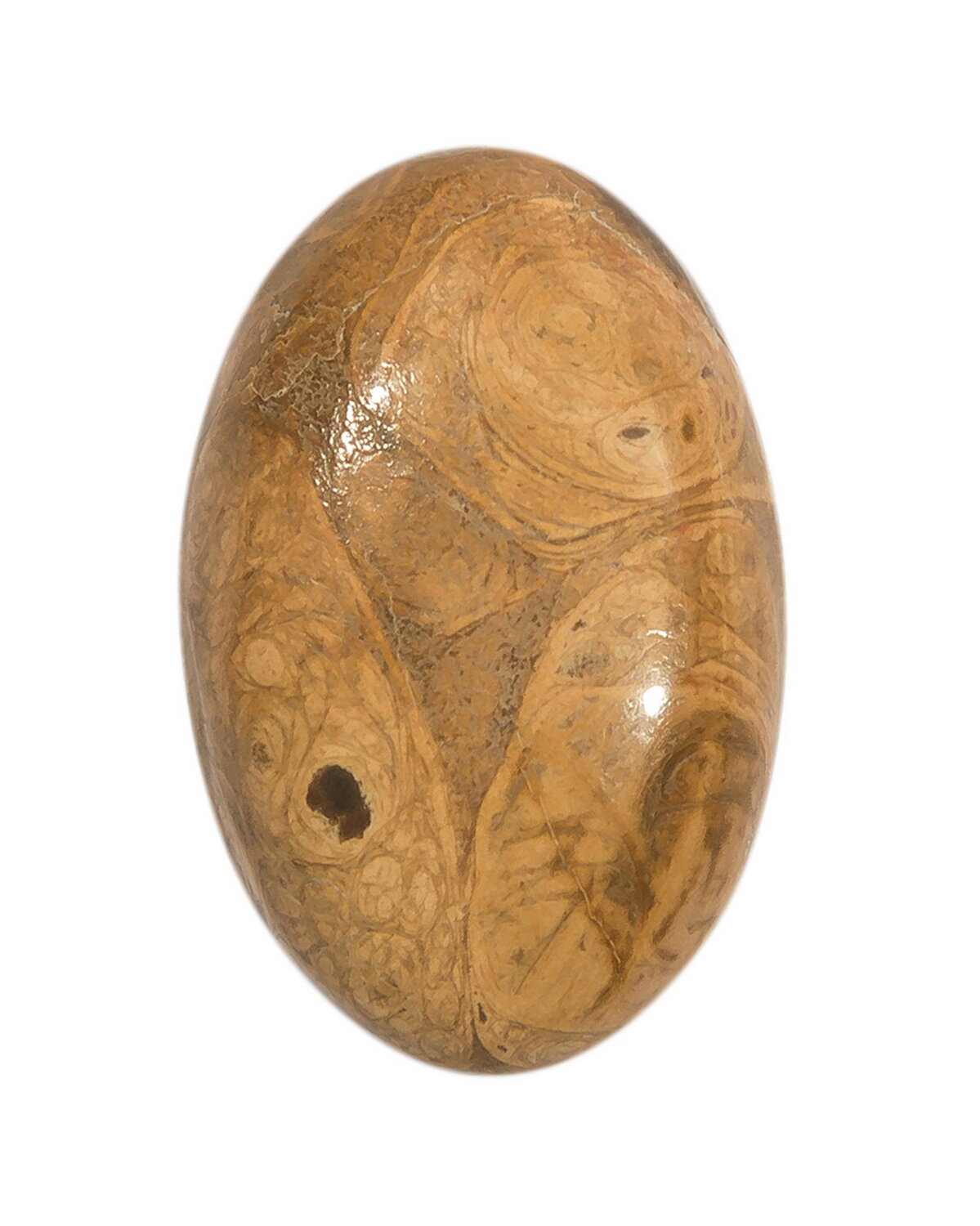 Кабошон риолит 19х12х4 мм.