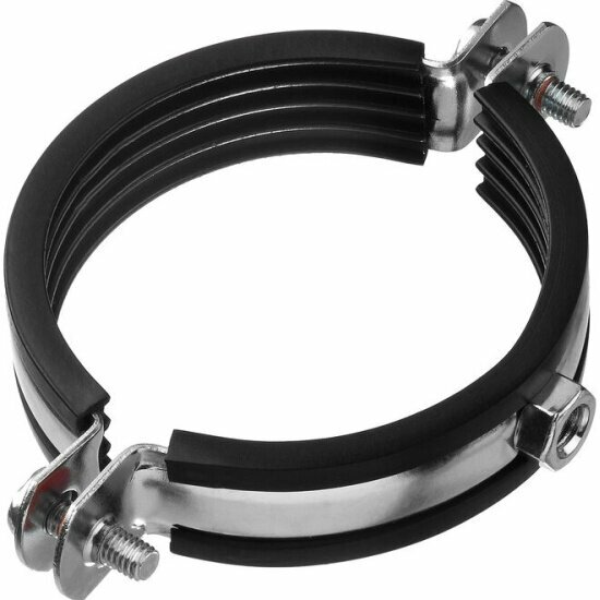 Зубр Хомут трубный с гайкой, 2 1/2", 6шт, оцинкованный, 37850-75-80