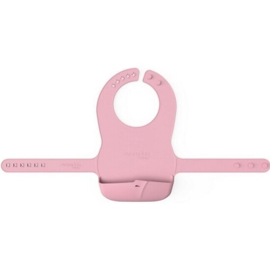 Нагрудник силиконовый Everyday Baby 10520 розовый
