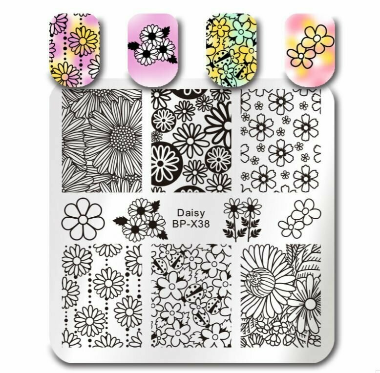 Пластина для стемпинга BORN PRETTY BP-X38 6*6 см